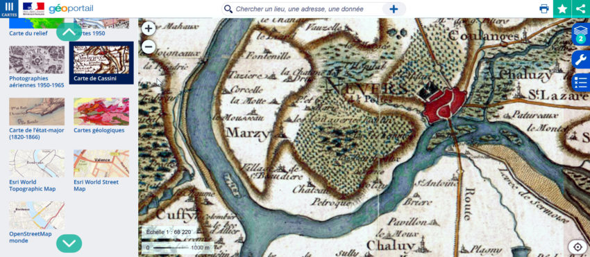 How to find old maps of France online